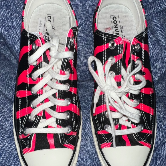 Converse | Shoes | Converse Chuck Taylor Retro Pink Zebra Stripe In Box ...